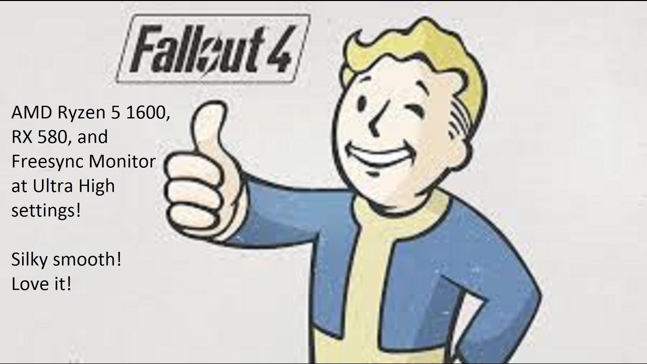 Fallout 4 | Testing FPS on Ultra Settings Ryzen 5 1600 and RX 580 and ...