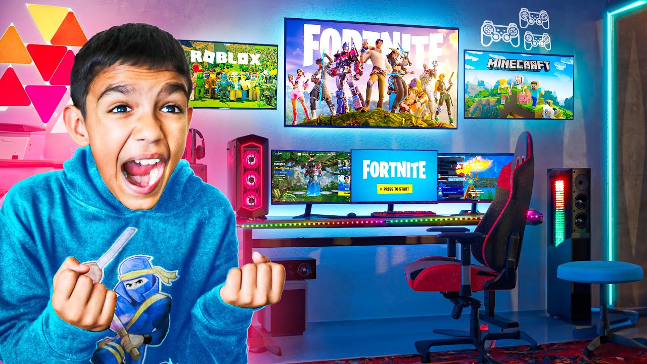 Mini Mamba's $35,000 Gaming Setup/ Room Tour! (2023) - YouTube