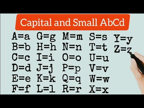 Let's Learn Capital and Small ABCD || आओ छोटी और बड़ी ABCD = abcd सीखें ...