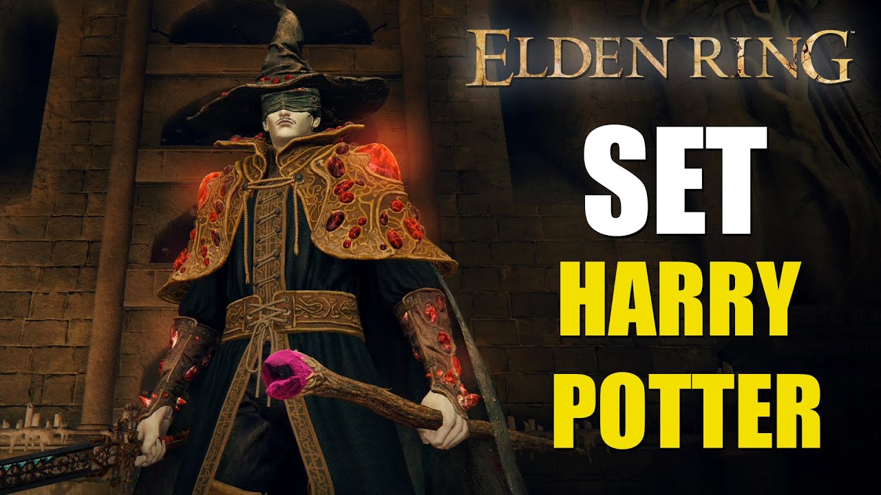 ELDEN RING - SET HARRY POTTER COMPLETO! MINHA ARMADURA FAVORITA DE MAGO ...