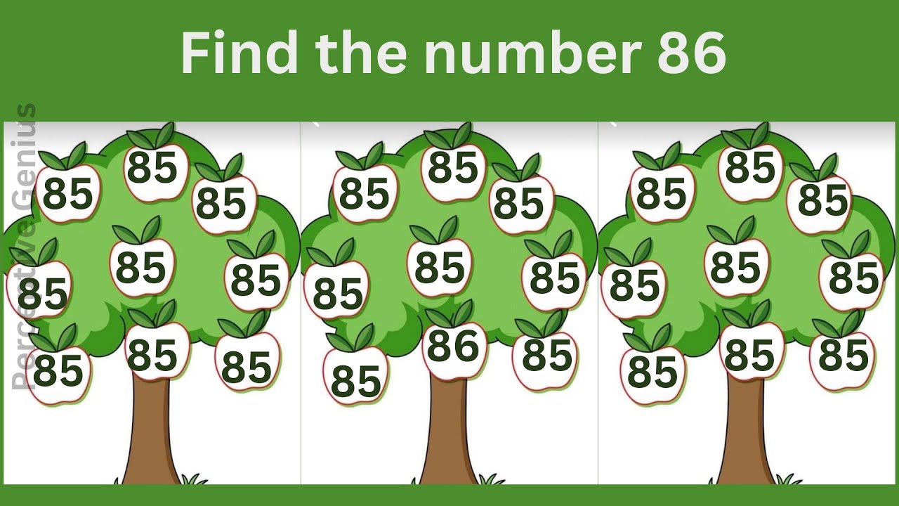FIND THE NUMBER, "Unbelievable! " Brain Teasers Ahead! Test Your IQ ...