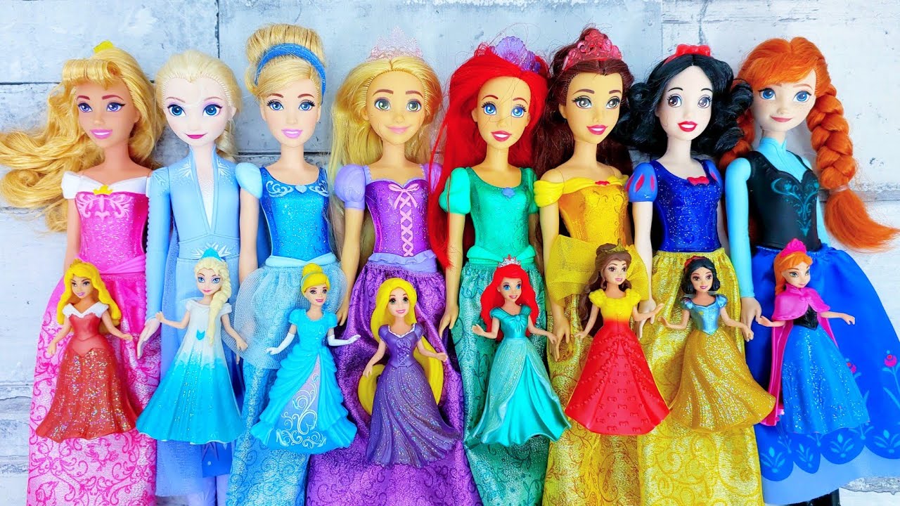 ASMR MATTEL 9:10 Minutes Disney princesses Collection ASMR Satisfying ...