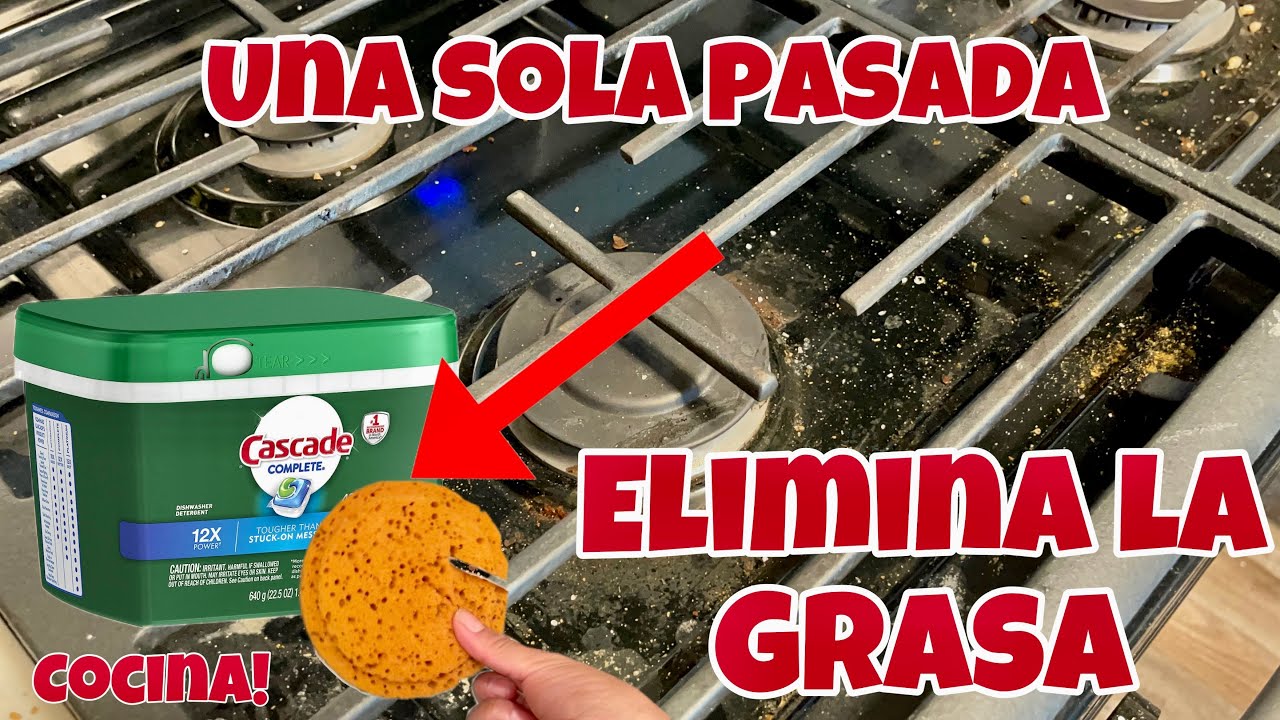 LIMPIA con ESTE JABÓN la GRASA de la COCINA, RESULTADO INMEDIATO - YouTube