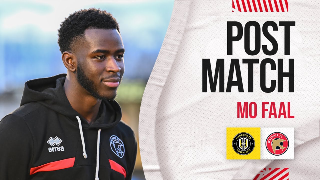 Post-match: Mo Faal delighted to score his first Walsall goal in ...