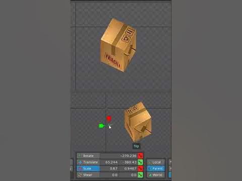 Demo : Rotate and Flip 3D Box with Spine #spine2D #rotate3Dbox #rigging - YouTube