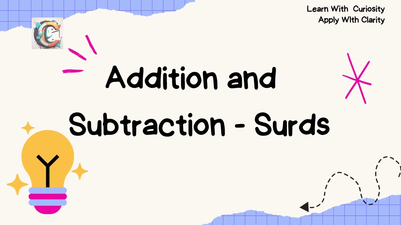 Addition and Subtraction of Surds(with Examples) - YouTube