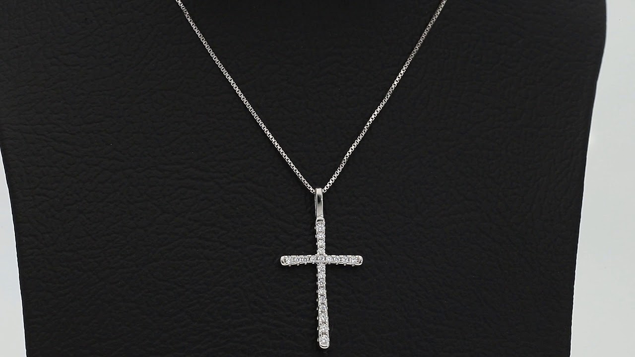 Shop Online Sterling Silver 925 Necklace (Chain with Cross Pendant) at ...