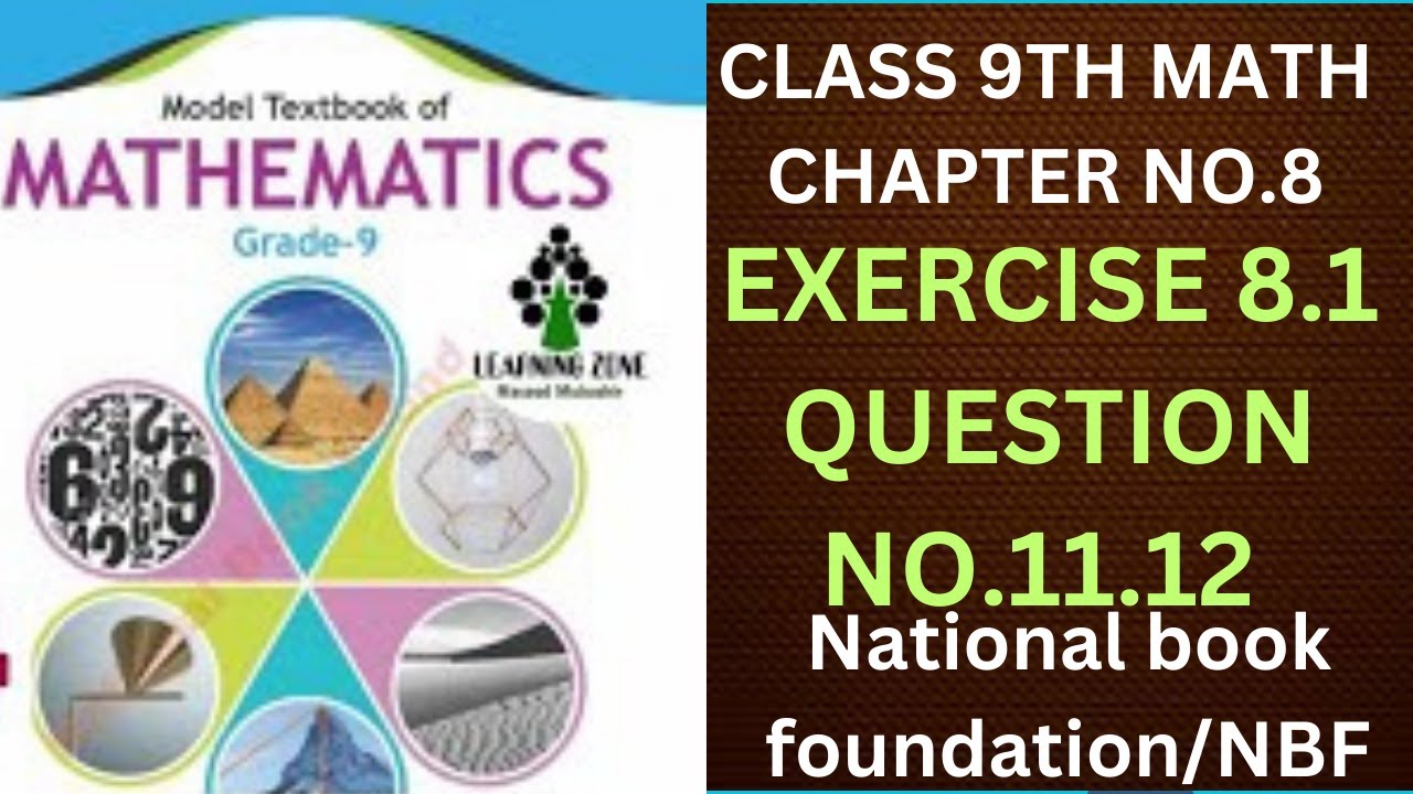 CHAPTER NO.8 GEOMETRY OF STRAIGHT LINES EX.8.1 Q.NO.11.12 CLASS 9TH ...