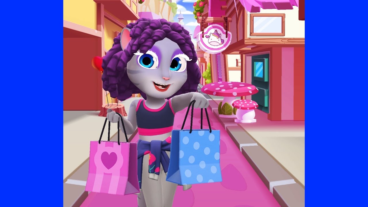 Mẫu Tóc Mới Và Skin Mới - My Talking Angela 2 - YouTube