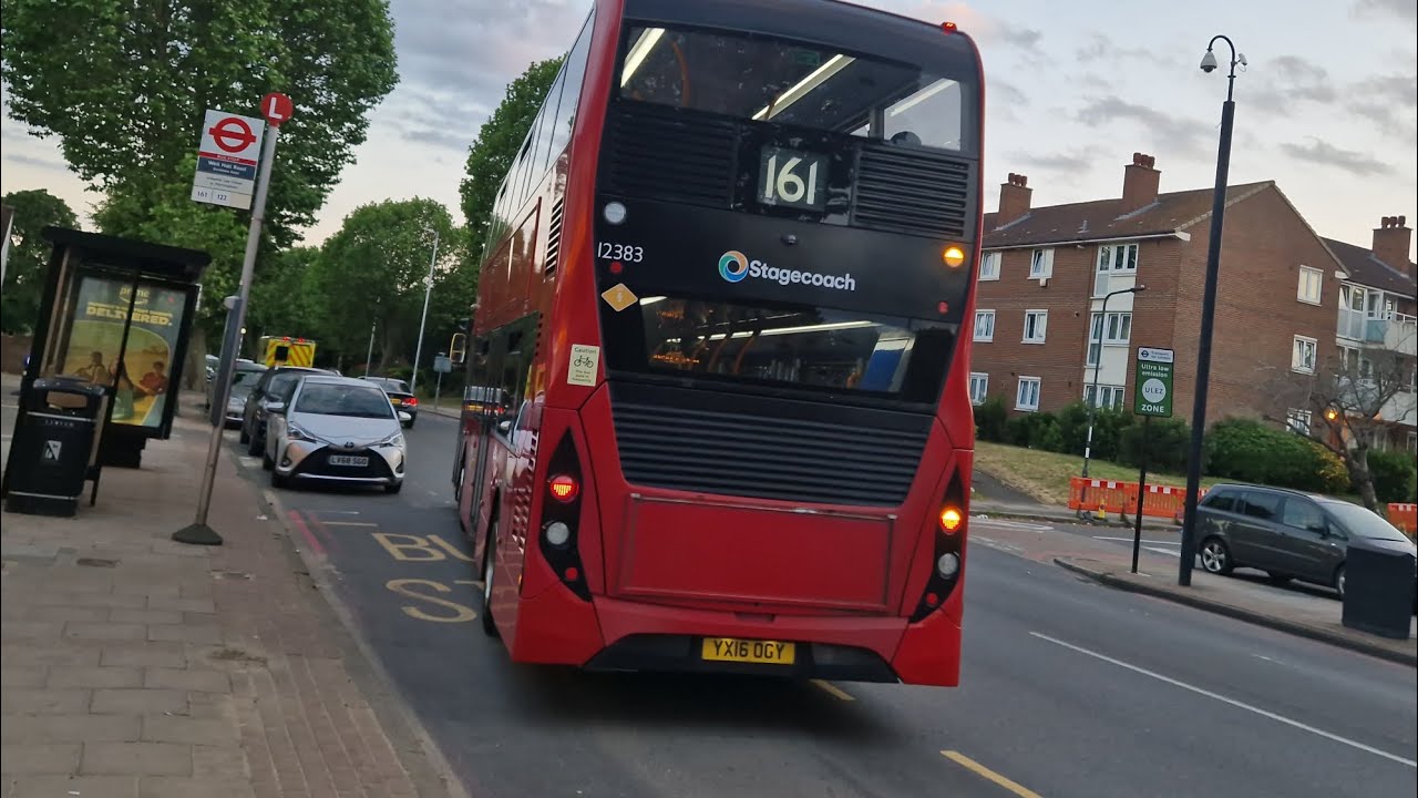 Stagecoach London 12383 YX16OGY Bus Route 161 - YouTube