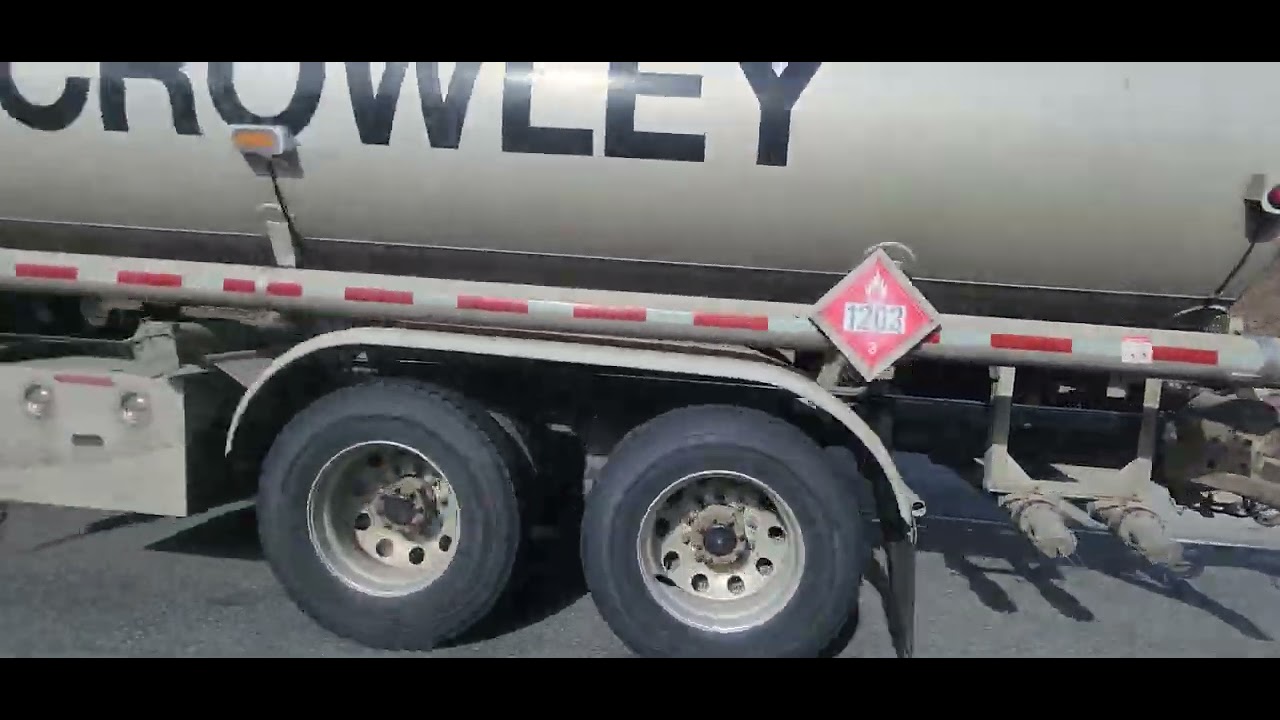 Crowley tanker truck Glenn highway Alaska - YouTube