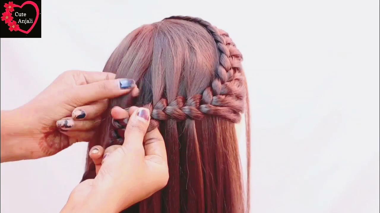 Side French Braid Hairstyle ||Open Hairstyle For girls || Open Hairstyles - YouTube