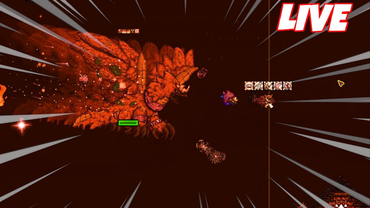 YHARON, DRAGON OF REBIRTH TONIGHT | Showing My Friend Terraria For The ...