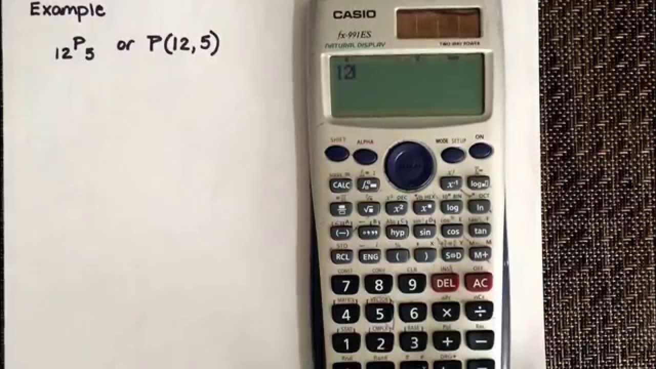 Permutation using the calculator Casio fx-991ES - YouTube