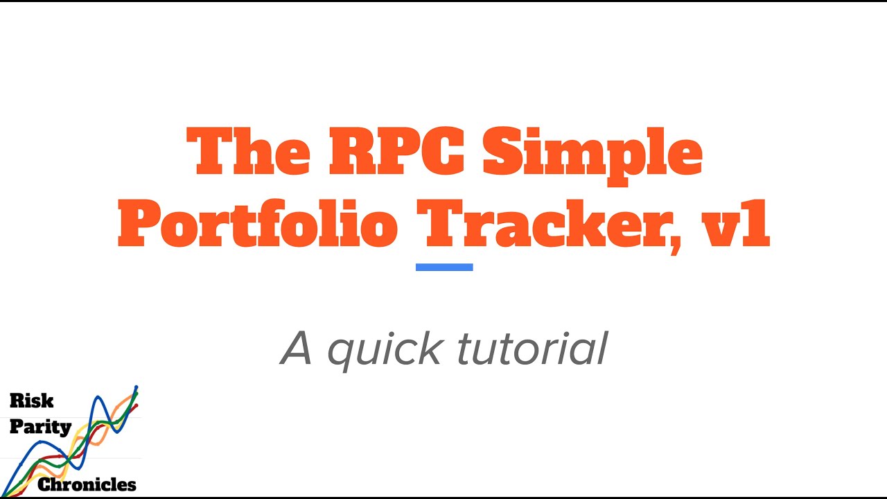 Introducing The RPC Simple Portfolio Tracker, v1! - YouTube