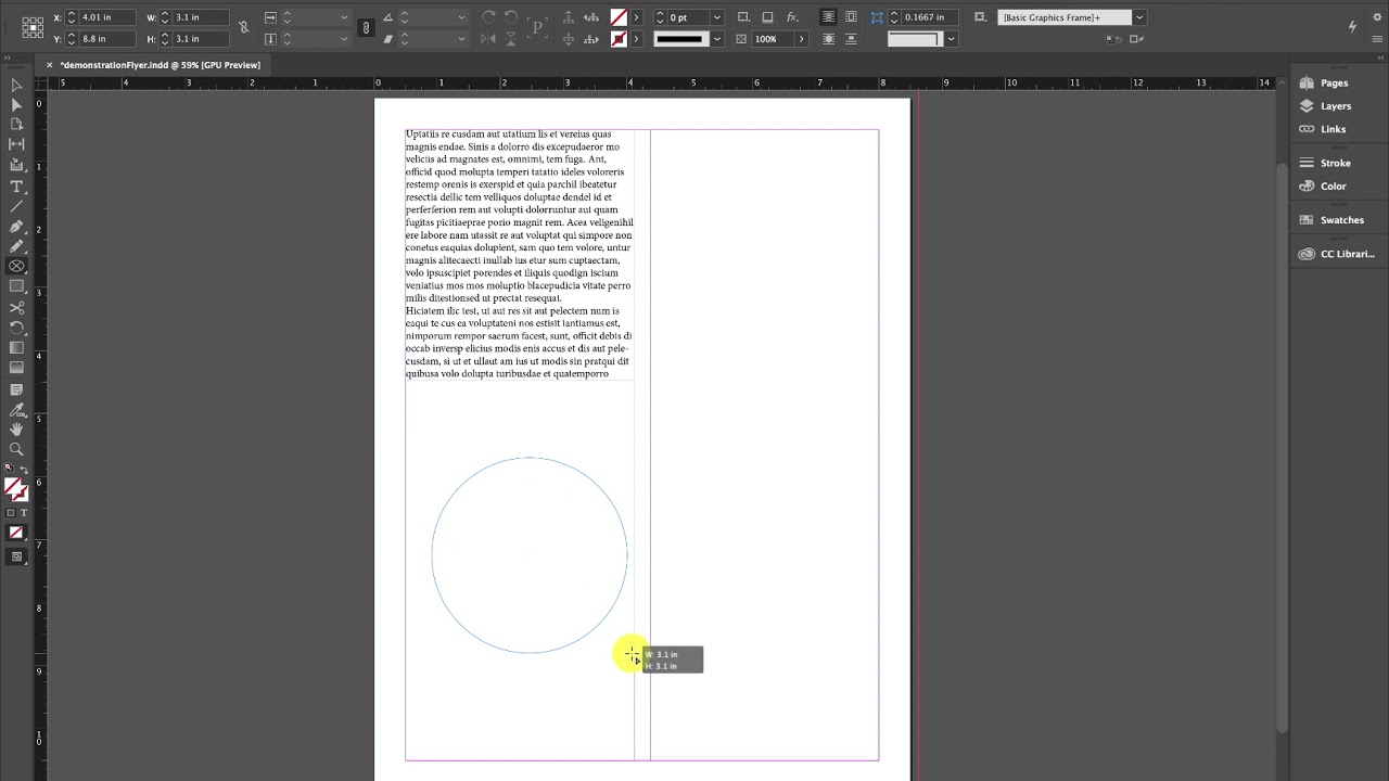 [InDesign 003] Creating Text Frames in Adobe InDesign - YouTube