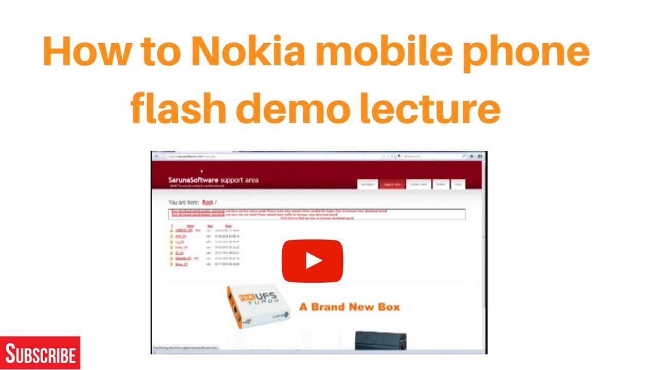 How to Nokia mobile phone flash demo lecture - YouTube