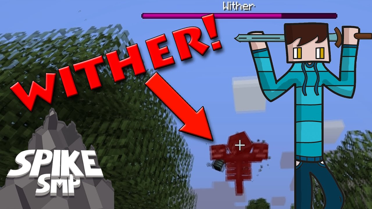 The Spike SMP [S1E4] - Wither Fight! w/ Ace, PH and Comically - YouTube