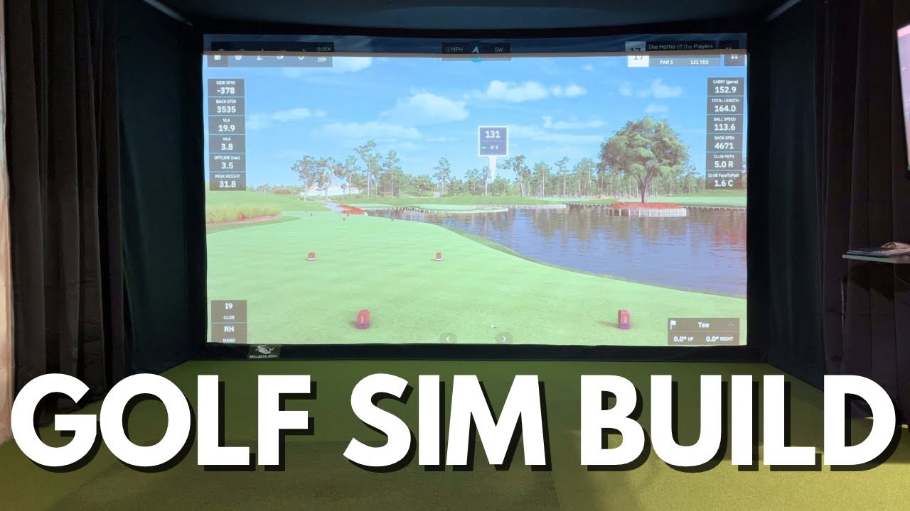 DIY Golf Sim Build - The New Golf Studio - YouTube
