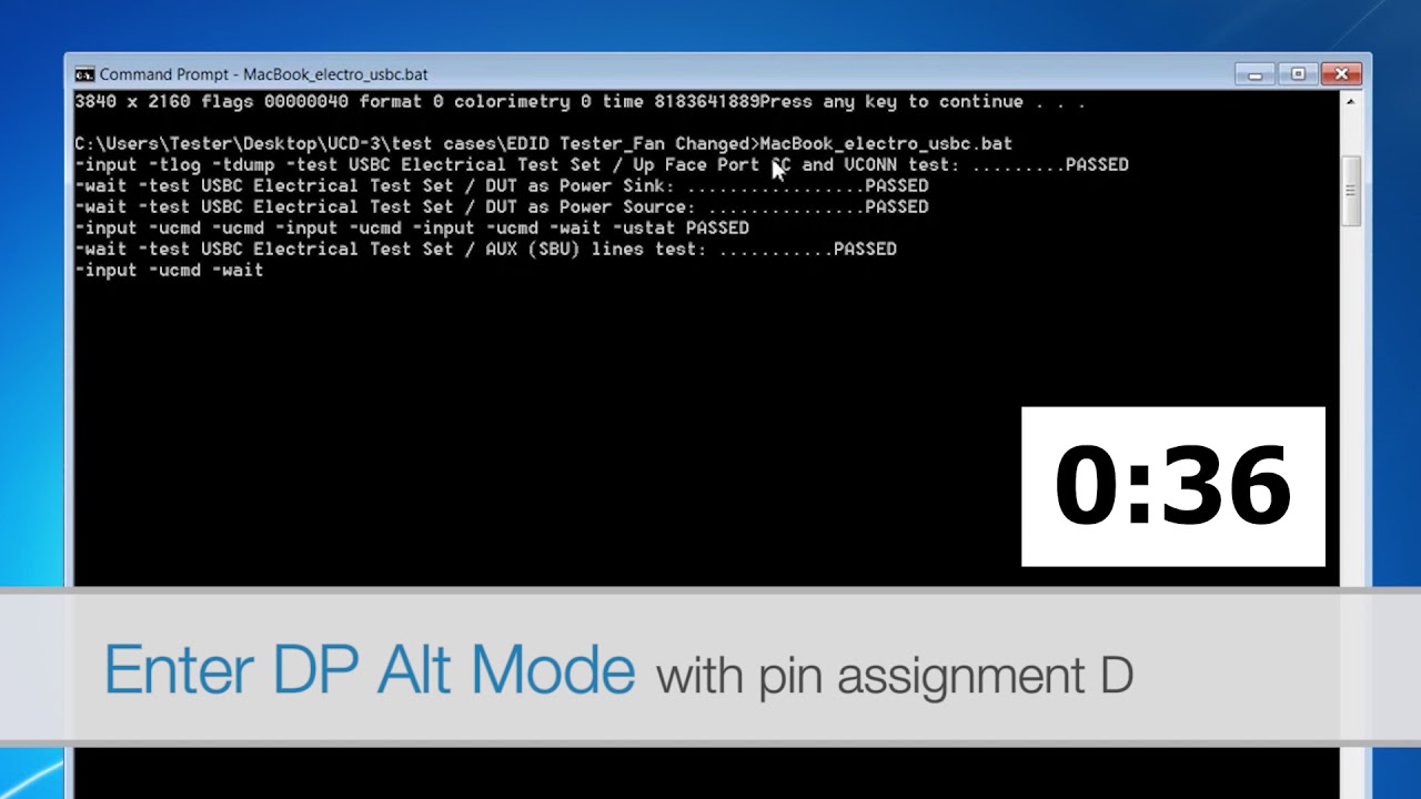 Unigraf UCD-340 Test Automation Setup - Testing a USB Type-C Laptop ...