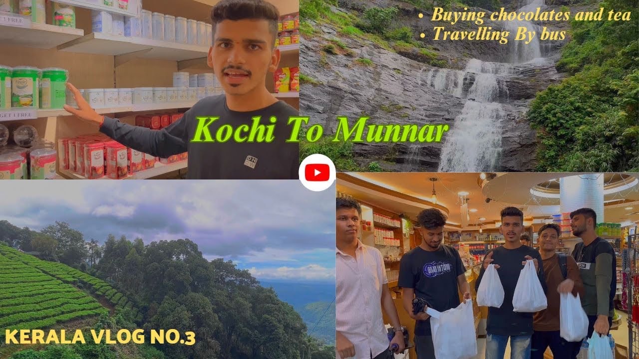 KERALA🌴 (Part-3) | Kochi to Munnar | Exploring local market of Munnar ...