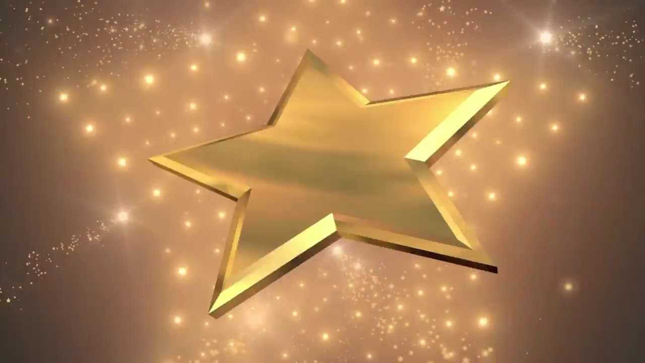 4K Cinematic Golden Star Dazzling 2160p Motion Background VFX From ...