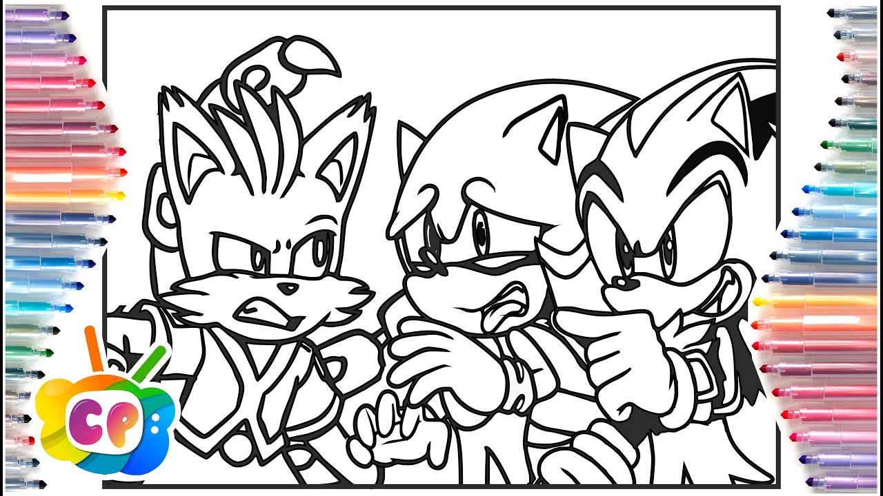 Sonic Prime 3 coloring page / Sonic's Speedy Moves VS Nine's Prism ...