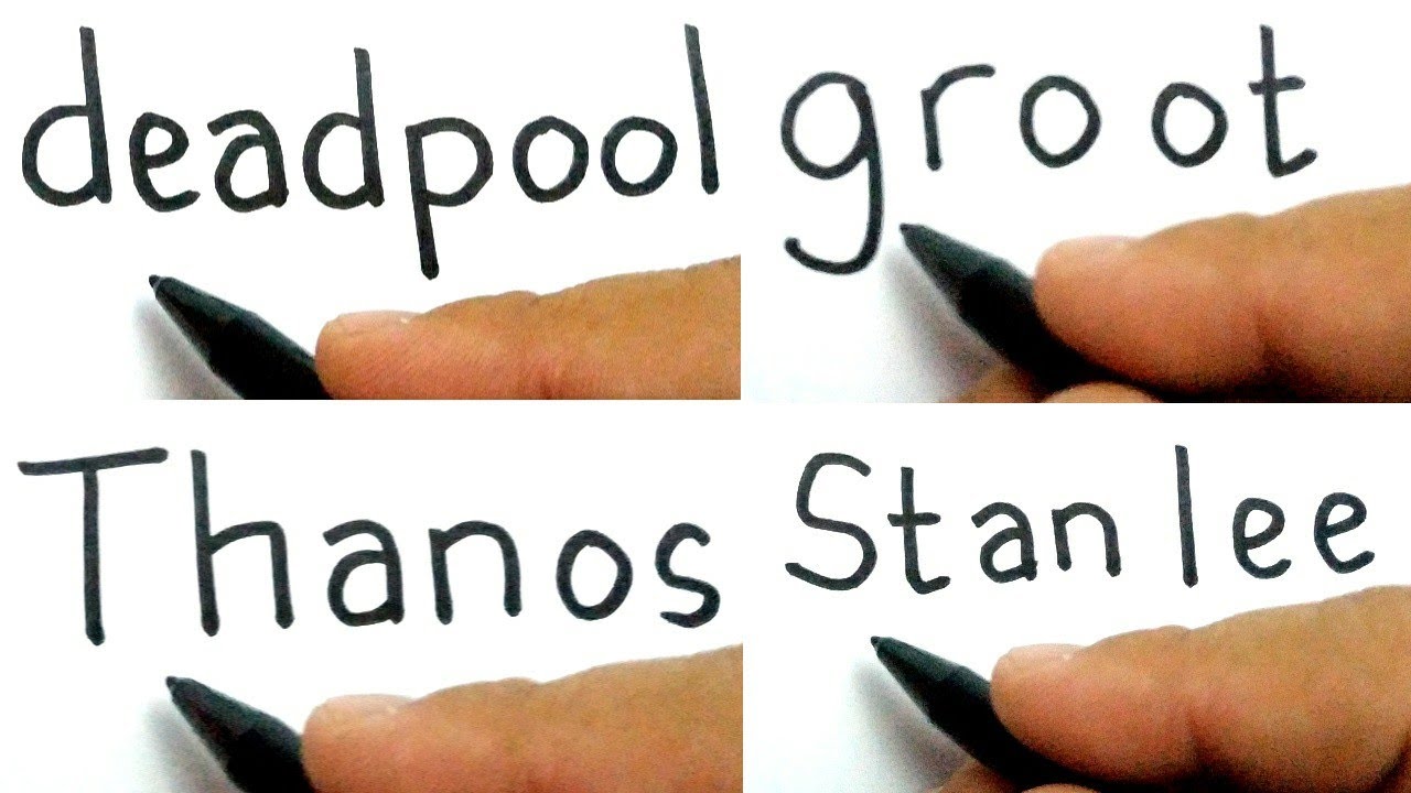 Compilation Marvel How To Turn Words DEADPOOL GROOT THANOS Compilation Marvel How To Turn Words DEADPOOL GROOT THANOS