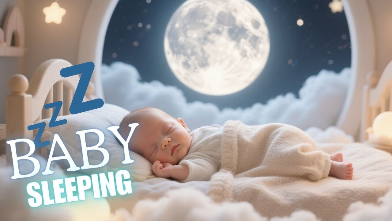 Baby Sleeping Under the Moon and Stars | Gentle Sleep Music 🌕⭐ - YouTube