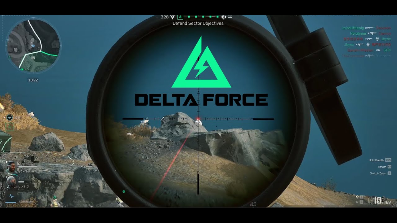 M700 SNIPER IN DELTA FORCE (Attack and Defense the sector) - YouTube