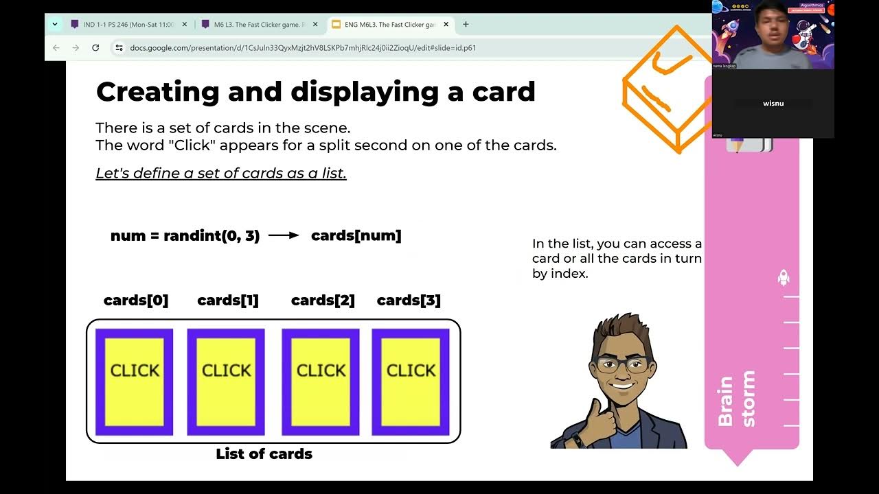 M6 L3. The Fast Clicker game. Part 1 | Wisnu - YouTube