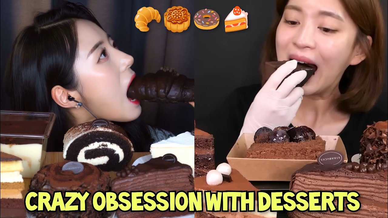 Mukbangers Obsession With Desserts 🍪🥐🥮🍩🍰| Taenut 2.0🥯 - YouTube