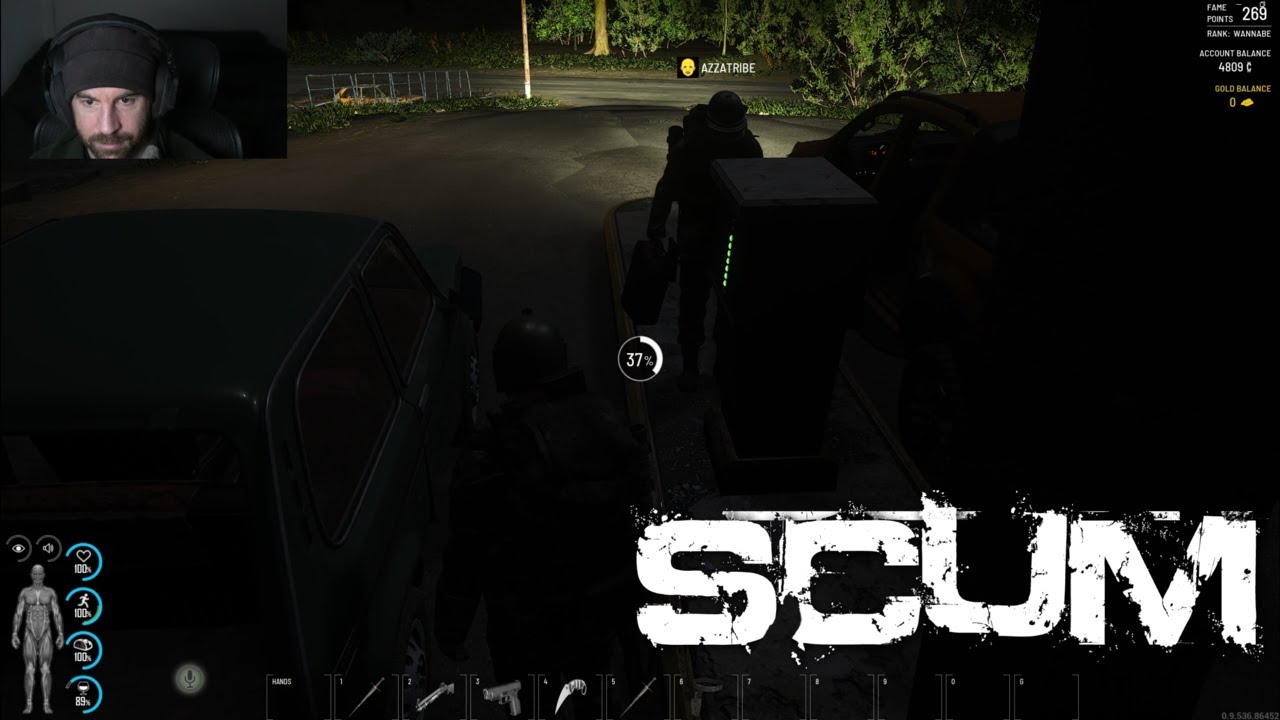 We get another car running in Scum and use it to Squash Zombies - YouTube
