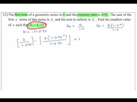 Sum to infinity part 5 - YouTube