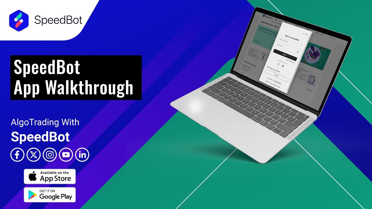 SpeedBot App Walkthrough: Get Started With Algo Trading with Ease - YouTube