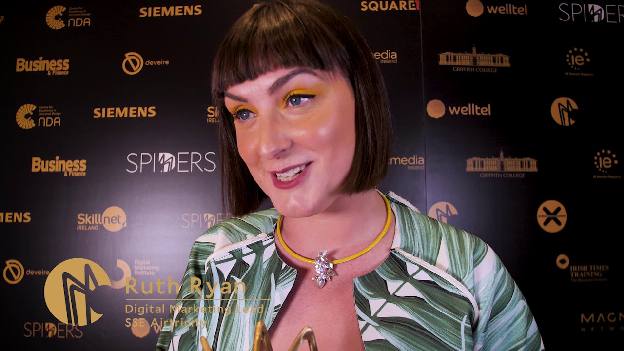 Ruth Ryan, SSE Airtricity - Best in Storytelling, Spiders 2019 - YouTube