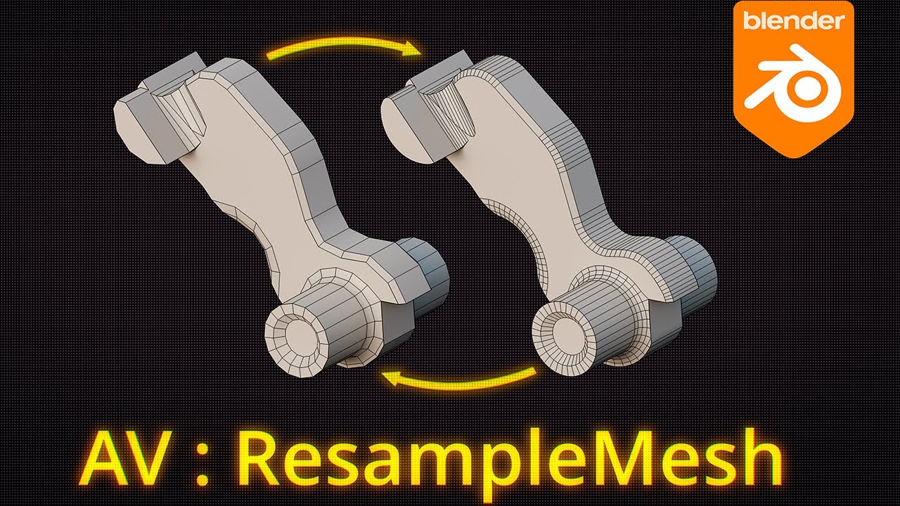 AV: Resample mesh | Blender add-on | Releas v1.0.0 - YouTube