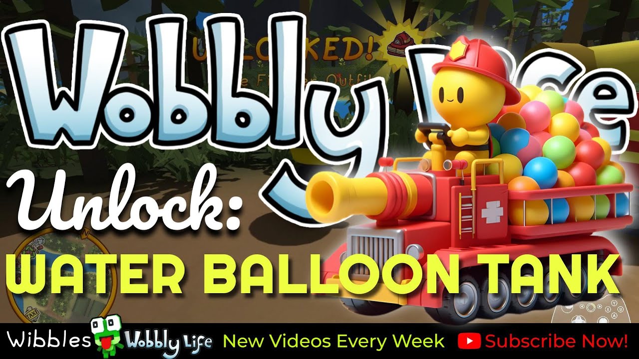 Wobbly Life Secrets Unlock The Water Balloon Tank And Firefighter Outfit In Wobbly Life Youtube