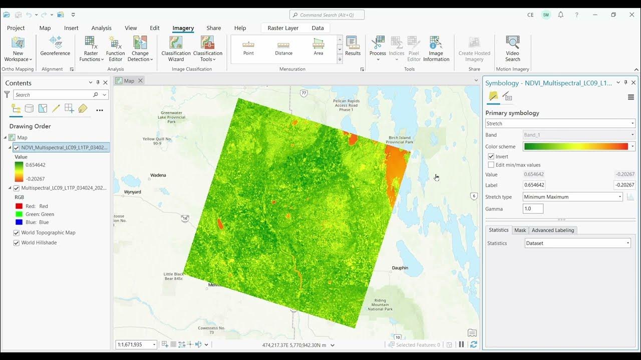 How To Create NDVI Maps in ArcGIS Pro - YouTube