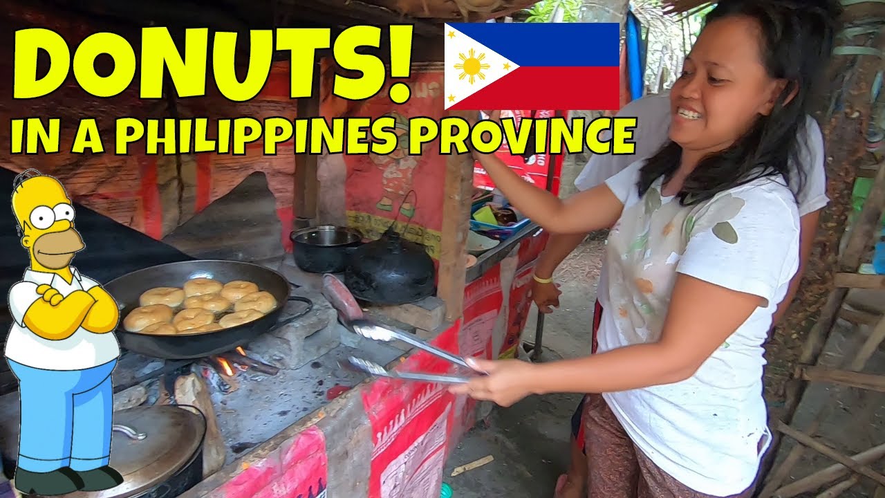Cooking Donuts Over Fire from Scratch | PHILIPPINES - YouTube