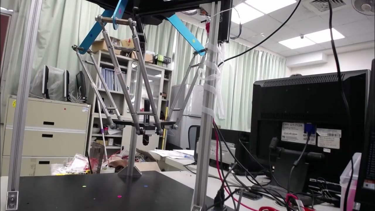 Collision Detection and Identification for a Parallel Delta Robot - YouTube