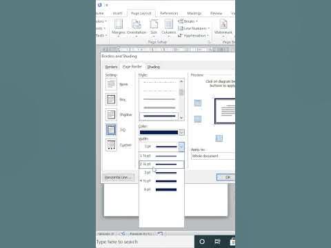 How To Create Border In MS Word | Add Border In MS Word | Word Tutorial ...