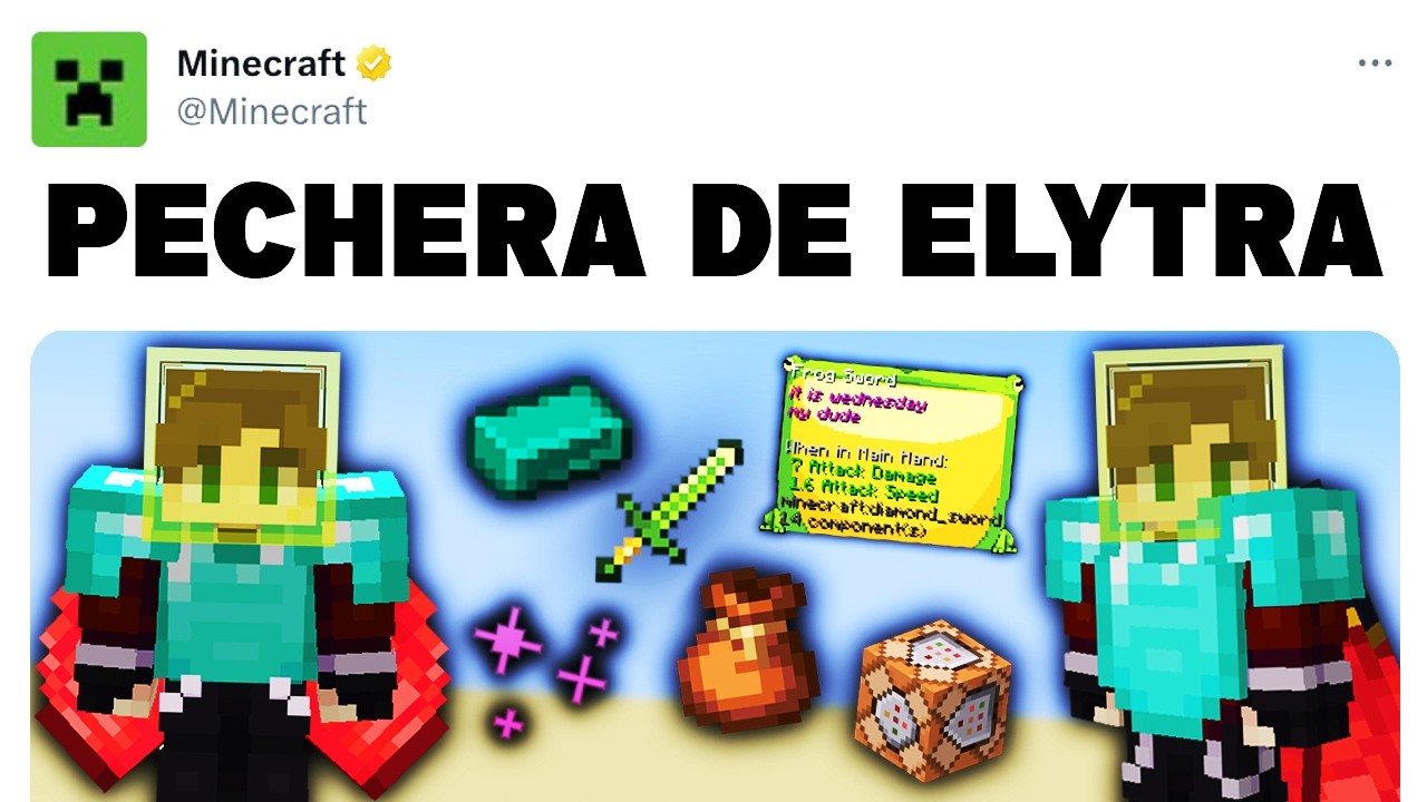 PETO de ELYTRA! ITEMS CUSTOM, MOJANG ARREGLÓ JAVA ! REVIEW 24W36A ...