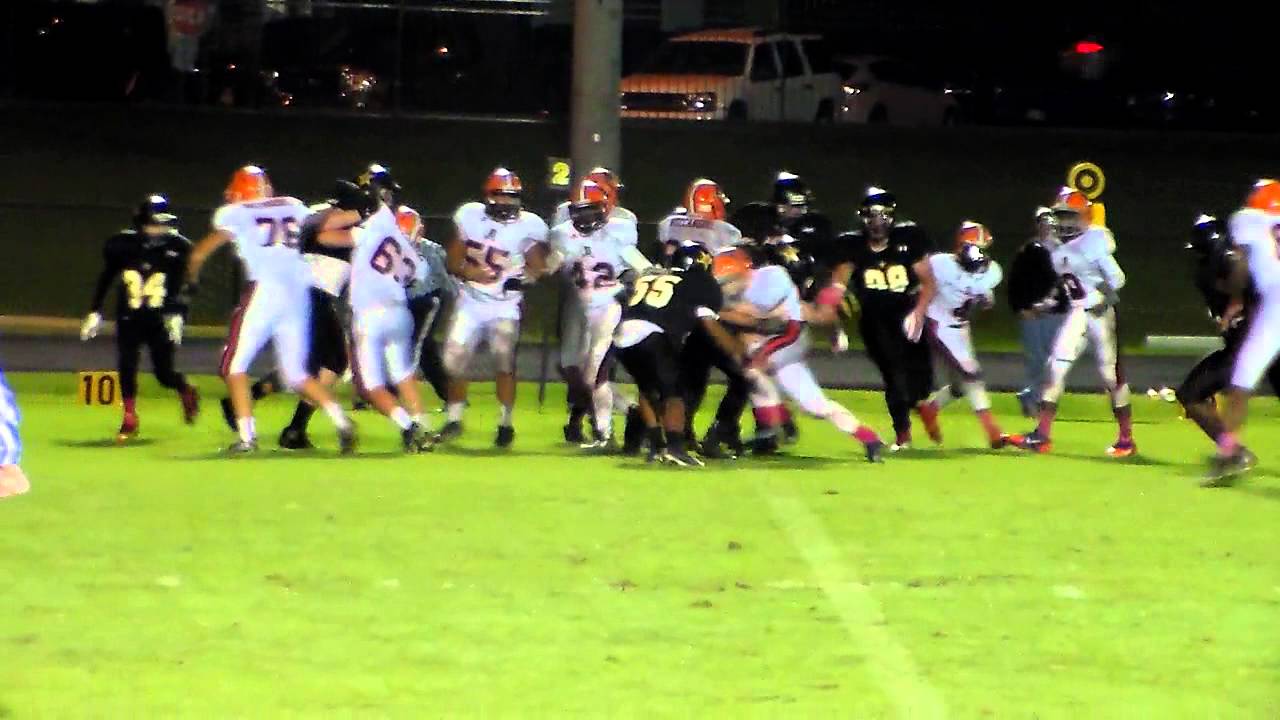 Big linebacker hit - YouTube