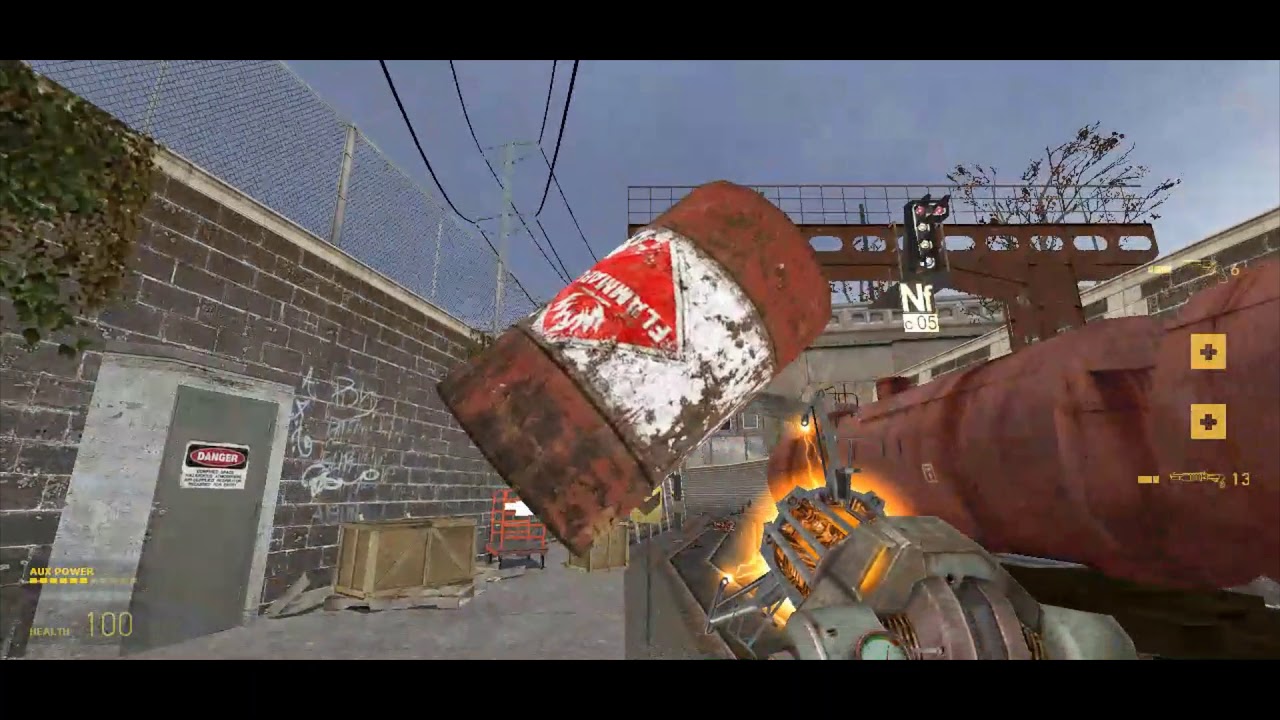 Half Life 2 shot in the face with lasers - YouTube