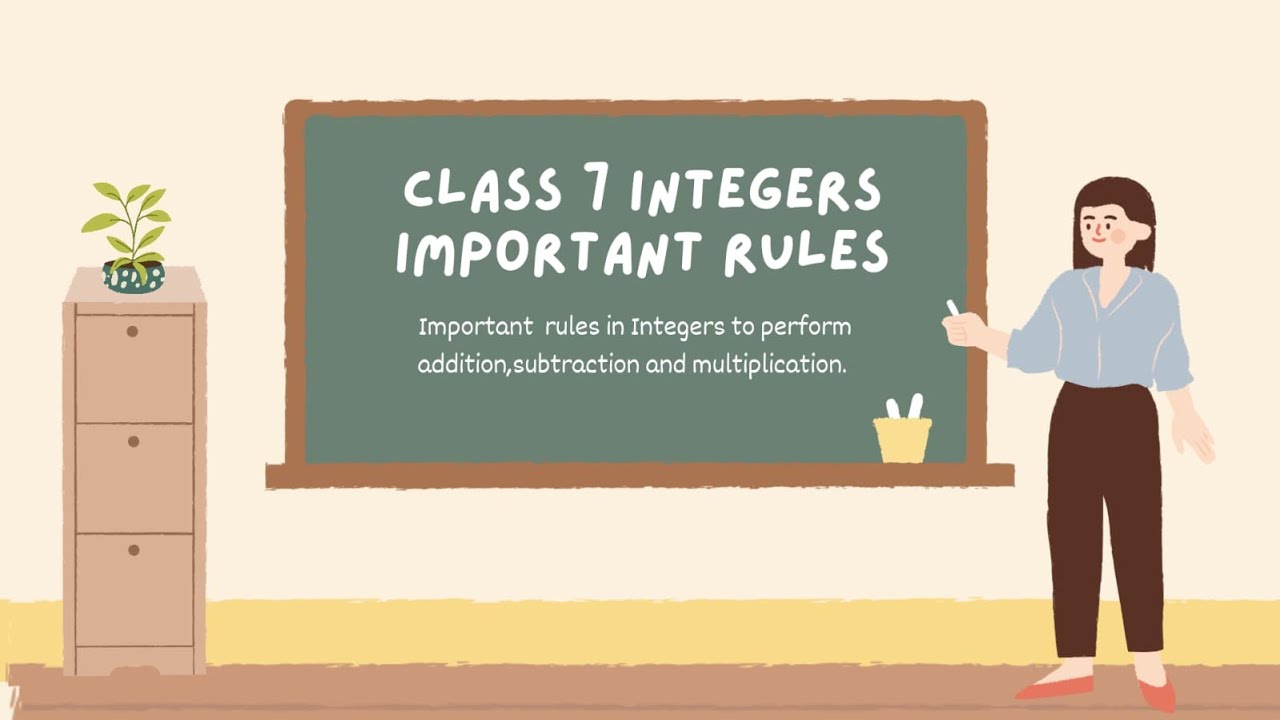 Math Concept || Class 7 || Chapter 1 || Integers || Important rules in ...