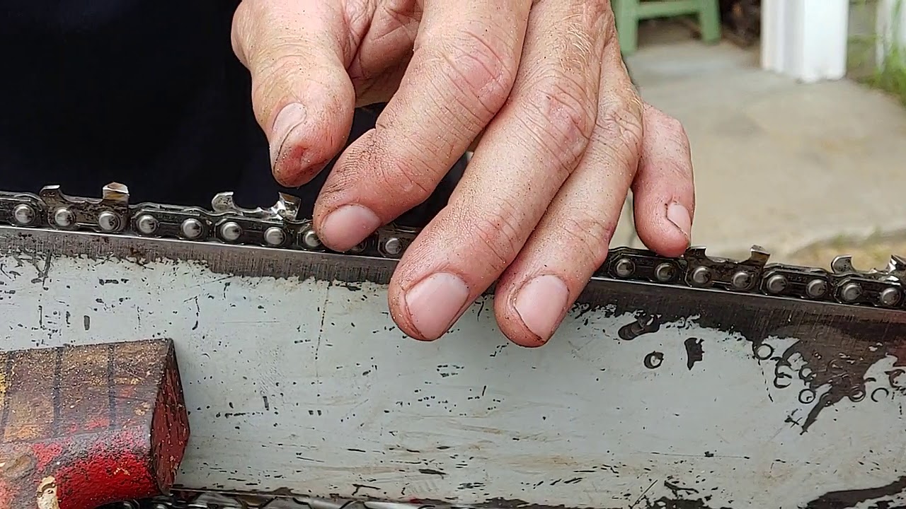 Converting round file chain to square file chain. - YouTube