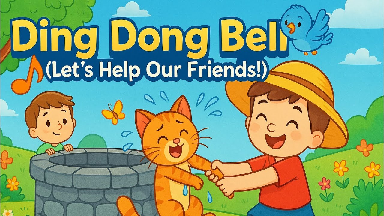 🎶 Ding Dong Bell | Fun & Happy Kids Song About Kindness | Animated ...
