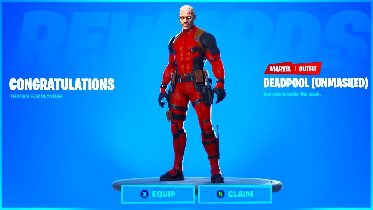 How To Get UNMASKED DEADPOOL in Fortnite Battle Royale! - YouTube