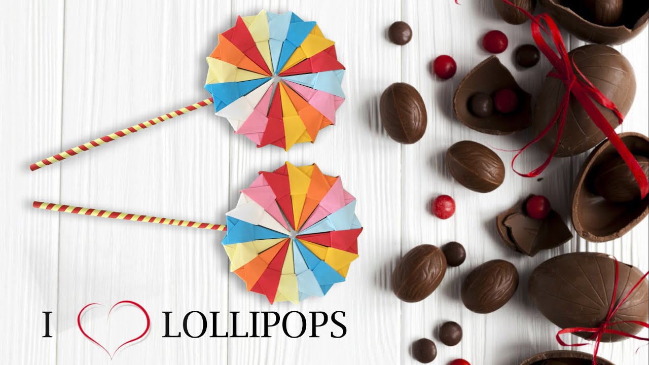 Paper Lollipop | DIY Paper Craft for School | Kagıttan Lolipop | Easy ...
